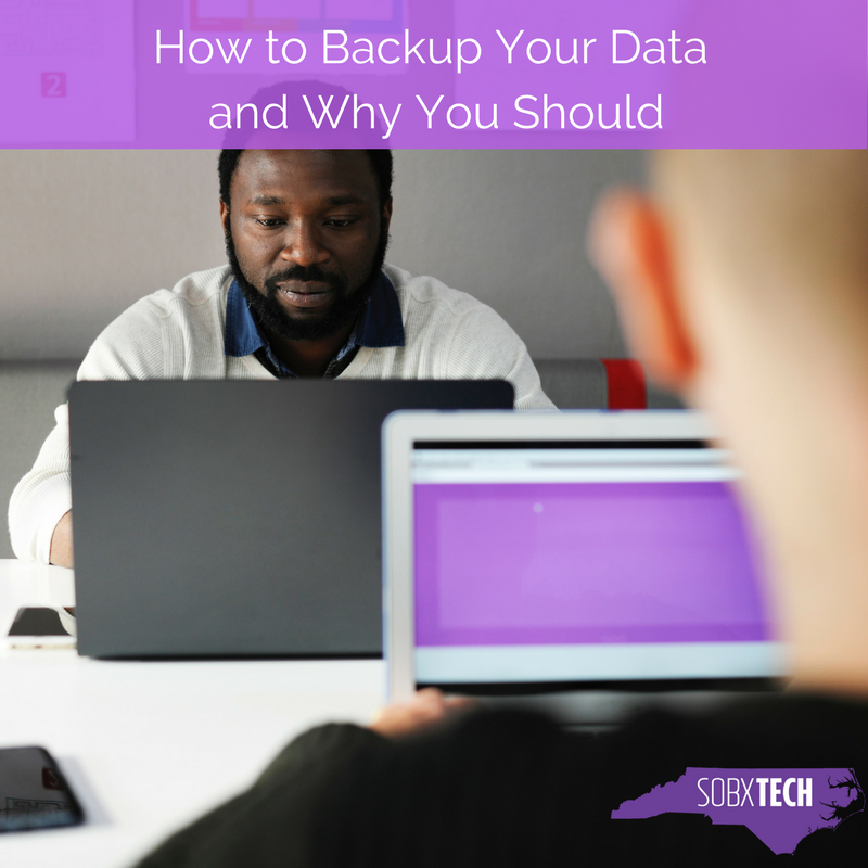 How to Backup Your Data and Why You Should - SOBX Tech